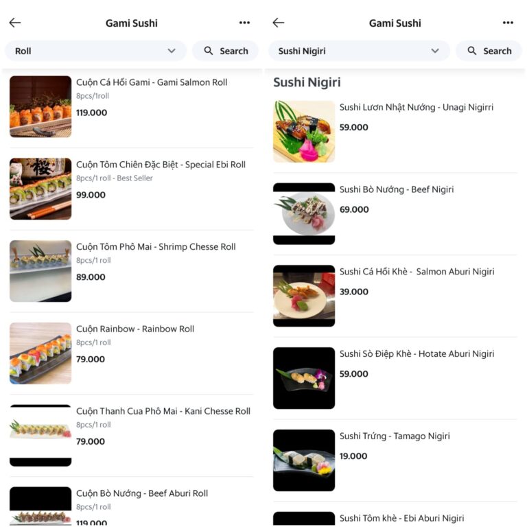 【Grab Food】まだまだなところもあるけどイカが美味しいの一点でリピしてる寿司屋さん ~ Gami Sushi | フードアナリストちぇりのホーチミンの美味いもん