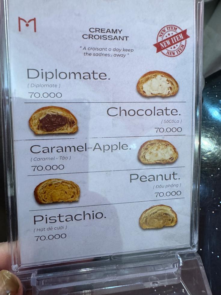 【Ho Chi Minh】クリーム入りクロワッサンを冷やして食べると美味しいって知ってた？ ~Robin Mouquet R Pastry ...