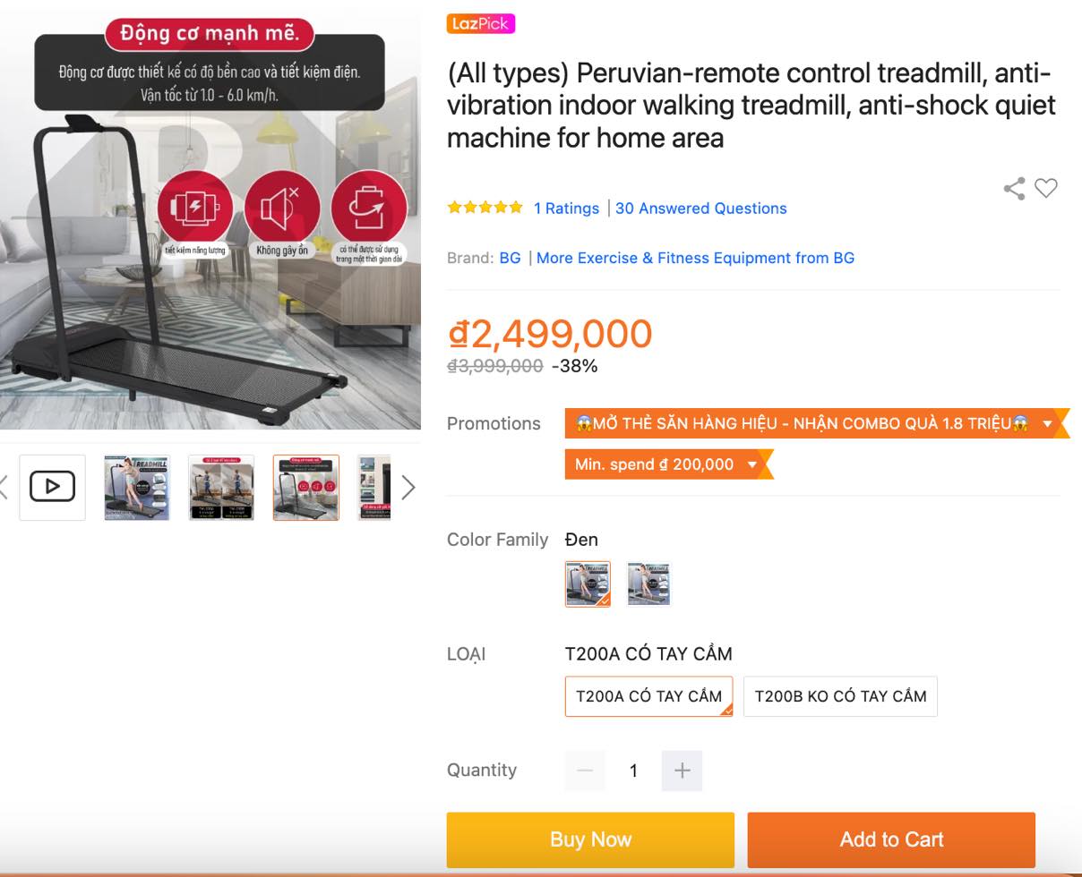 【Ho Chi Minh】出無精の自分が歩数稼ぎにウォーキングマシンが有効と知りました | フードアナリストちぇりのホーチミンの美味いもん